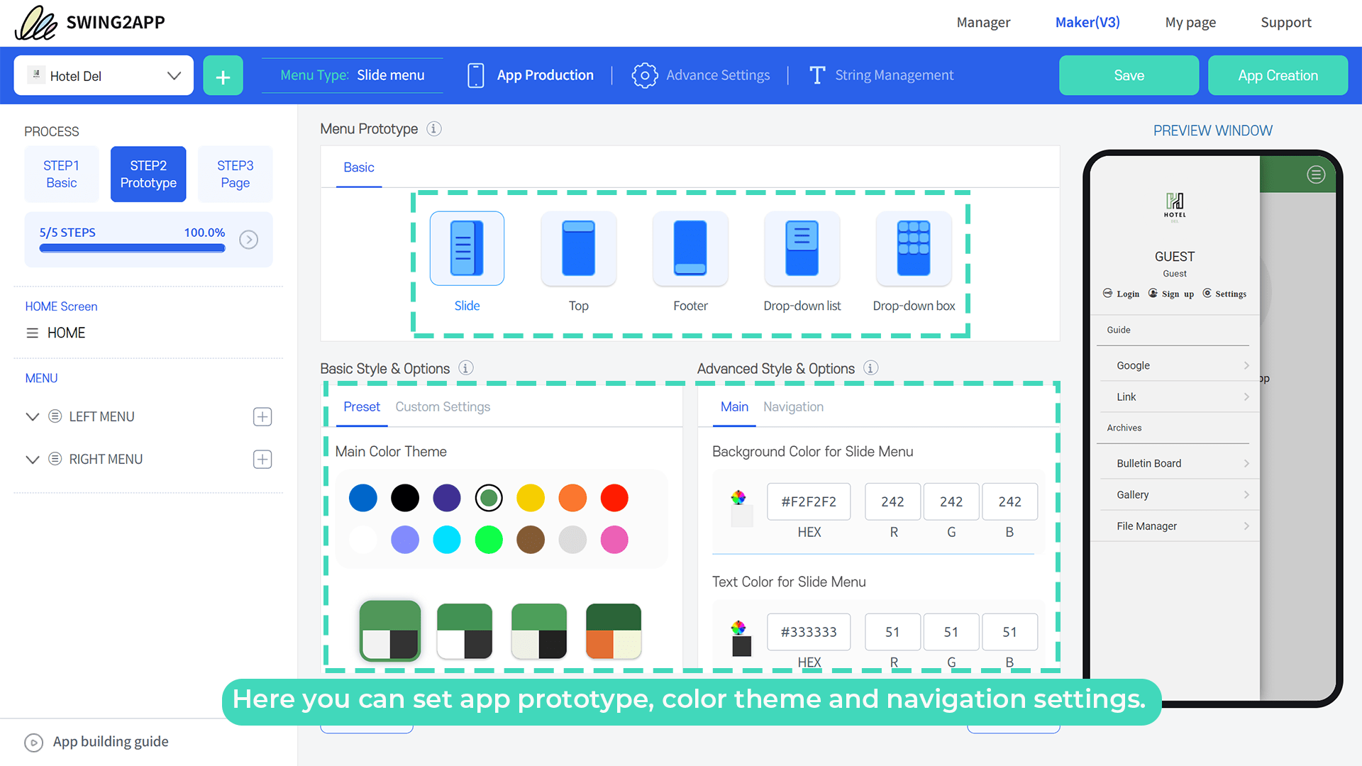 5 types of UI in swing2app to create a no-code app | Blog