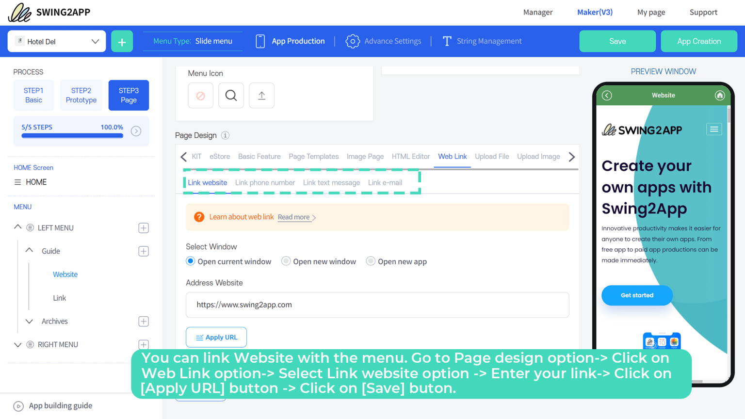 5 types of UI in swing2app to create a no-code app | Blog