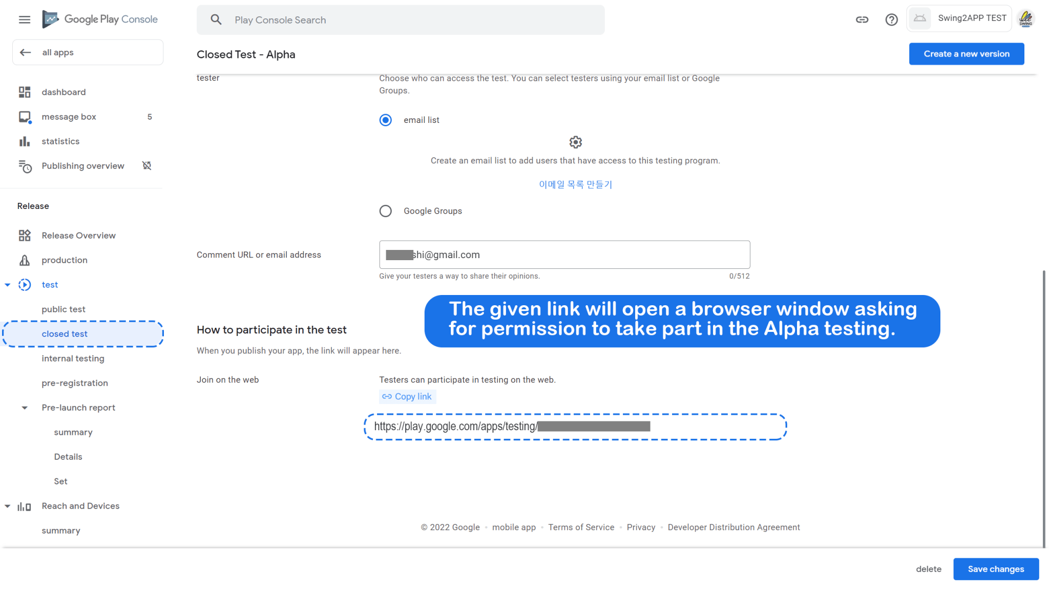 How to set up Google PlayStore Alpha Testing | Blog